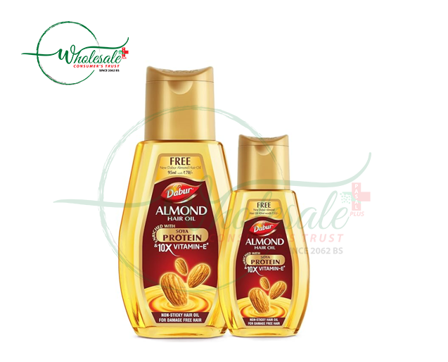 DABUR ALMOND HAIR OIL 190ML+FREE 95ML