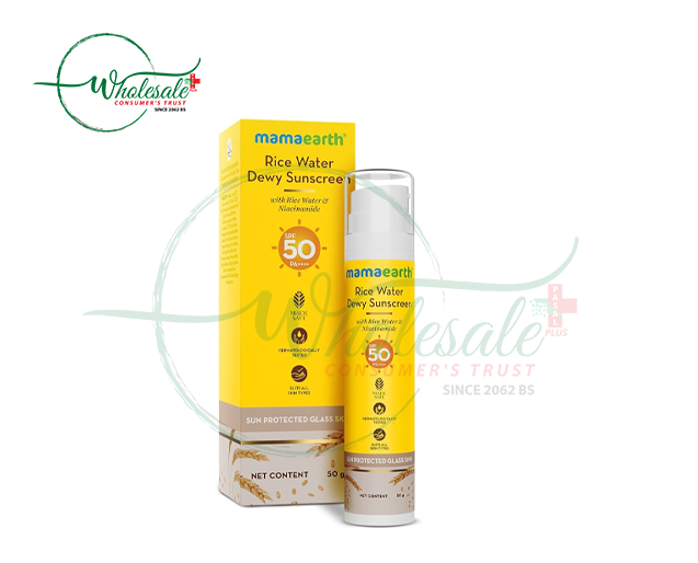 MAMAEARTH RICE WATER DEWY SUNSCREEN SPF 50 50GM